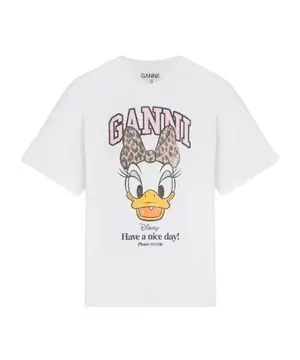 GANNI X Disney Daisy Duck Printed T-shirt - White