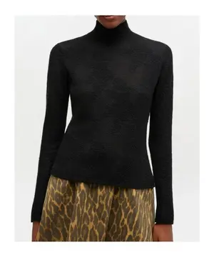 GANNI Sheer Turtleneck