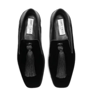 JIMMY CHOO Eliot Tassel Ballet Flats