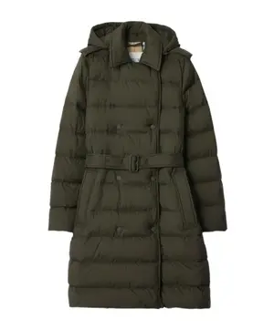 Burberry Hooded Double-breasted Puffer Coat