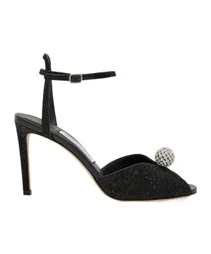 JIMMY CHOO Sacora Crystal-embellished Sandals