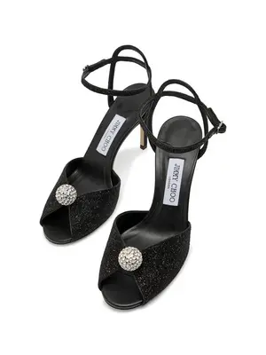 JIMMY CHOO Sacora Crystal-embellished Sandals