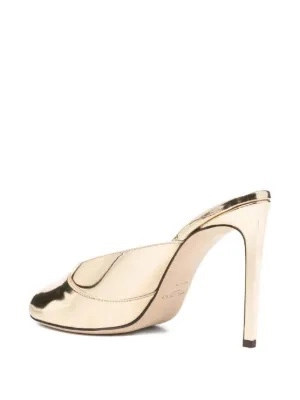JIMMY CHOO Brigitte Peep-toe Mules
