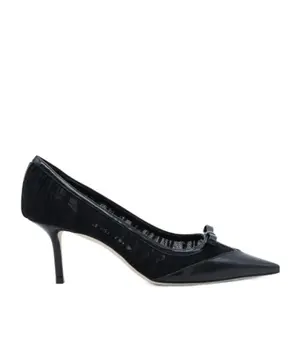 JIMMY CHOO Bow-embellishment Pumps - Black
