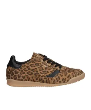 TWINSET Leopard-print Panelled Sneakers - Brown