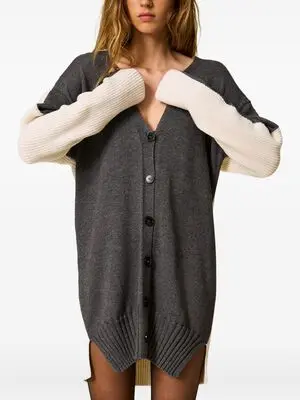 TWINSET Colour-block Cardigan - Black