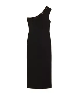 TWINSET Studded One-shoulder Knit Dress