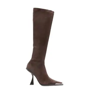 Cult Gaia 105mm Suede Knee-high Boots - Brown
