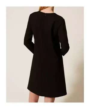 TWINSET Floral-brooch Mini Dress