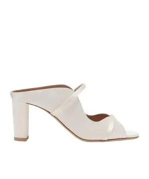 MALONE SOULIERS Norah Satin Sandals - White