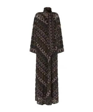 Missoni Long Sleeve Geometric Maxi Dress