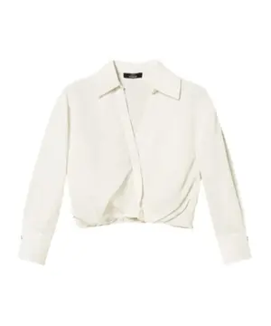 TWINSET Wrap-effect Silk-blend Shirt