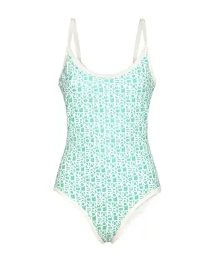 Moncler All-over Logo Printed Low Cut Swimsuit