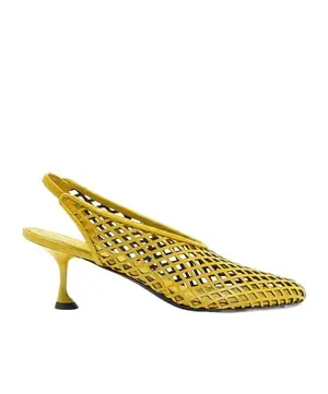 Proenza Schouler Perforated Slingback Pumps - Yellow