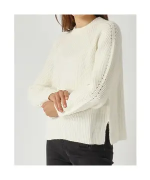 TWINSET Textured Crew Neck Sweater