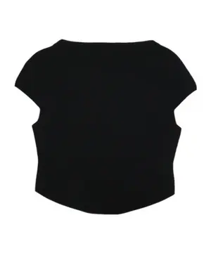 Cult Gaia Virginiana Cap-sleeve T-shirt - Black
