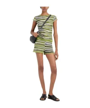 Proenza Schouler Veya Striped Knit Rib T-shirt