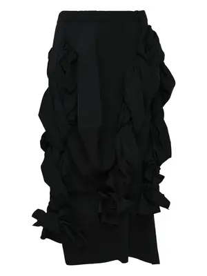 Comme Des Garçons Woven Details Midi Skirt