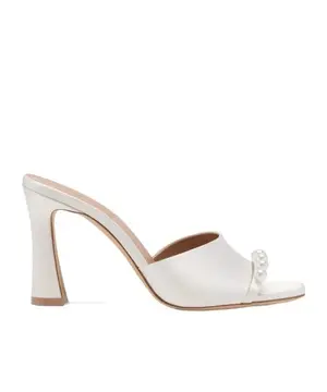 MALONE SOULIERS Roxanne Embellished Sandals - White