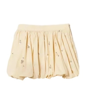 TWINSET Sequin-embellished Lantern Skirt - Beige
