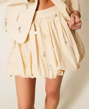 TWINSET Sequin-embellished Lantern Skirt