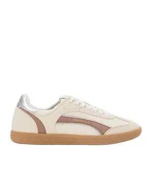 TWINSET Lace-up Panelled Sneakers - Nude