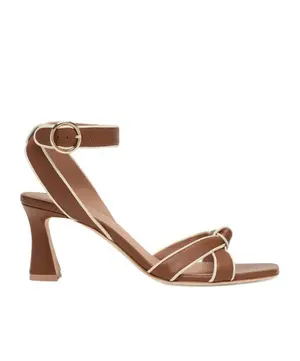 MALONE SOULIERS Rudi Knot Leather Sandals - Brown