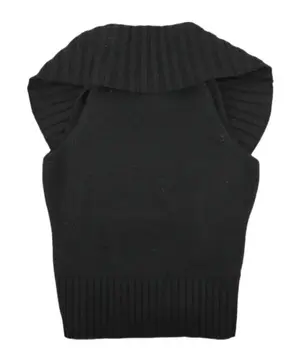 Cult Gaia Chen Open-back Ribbed Top - Black