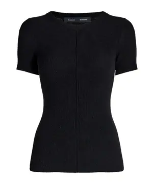 Proenza Schouler Ribbed T-shirt - Black
