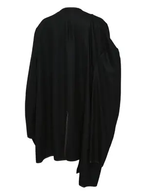 Comme Des Garçons Zip-up Patchwork Cape