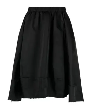 Comme Des Garçons Asymmetric Midi Skirt - Black