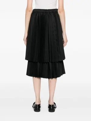 Comme Des Garçons Pleated Midi Skirt