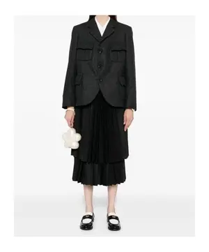 Comme Des Garçons Pleated Midi Skirt