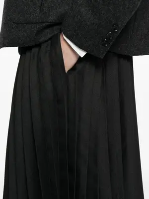Comme Des Garçons Pleated Midi Skirt