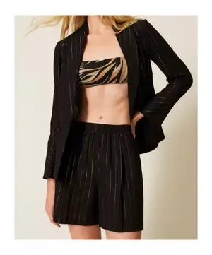 TWINSET Pinstriped Blazer
