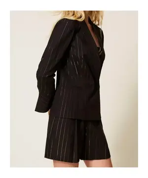 TWINSET Pinstriped Blazer