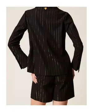TWINSET Pinstriped Blazer