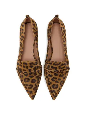 MALONE SOULIERS Dora Animal-print Loafers