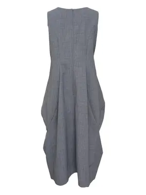 Comme Des Garçons Pinstripe Flared Dress