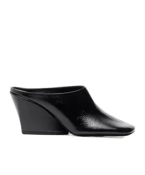 Proenza Schouler Slant Leather Mules - Black