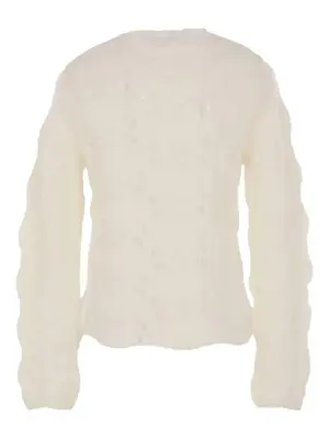 Comme Des Garçons Open-work Long-sleeve Sweater