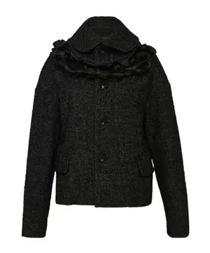 Comme Des Garçons Ruffled Jacket - Black