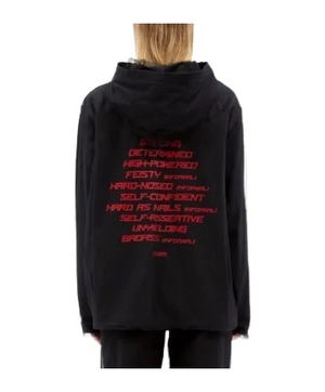 MSGM Long-sleeve Hoodie With Stripe Detail