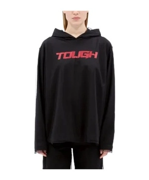 MSGM Long-sleeve Hoodie With Stripe Detail