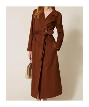 TWINSET Belted Trench Coat