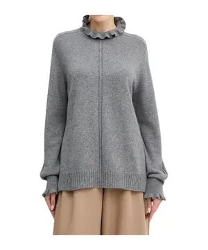 TWINSET Cashmere-blend Ruffled Pullover