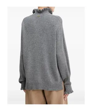 TWINSET Cashmere-blend Ruffled Pullover