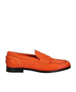 MSGM Leather Loafers - Orange