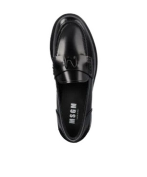MSGM Letter-appliqué Loafers