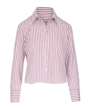 Vince Striped Cropped Shirt
